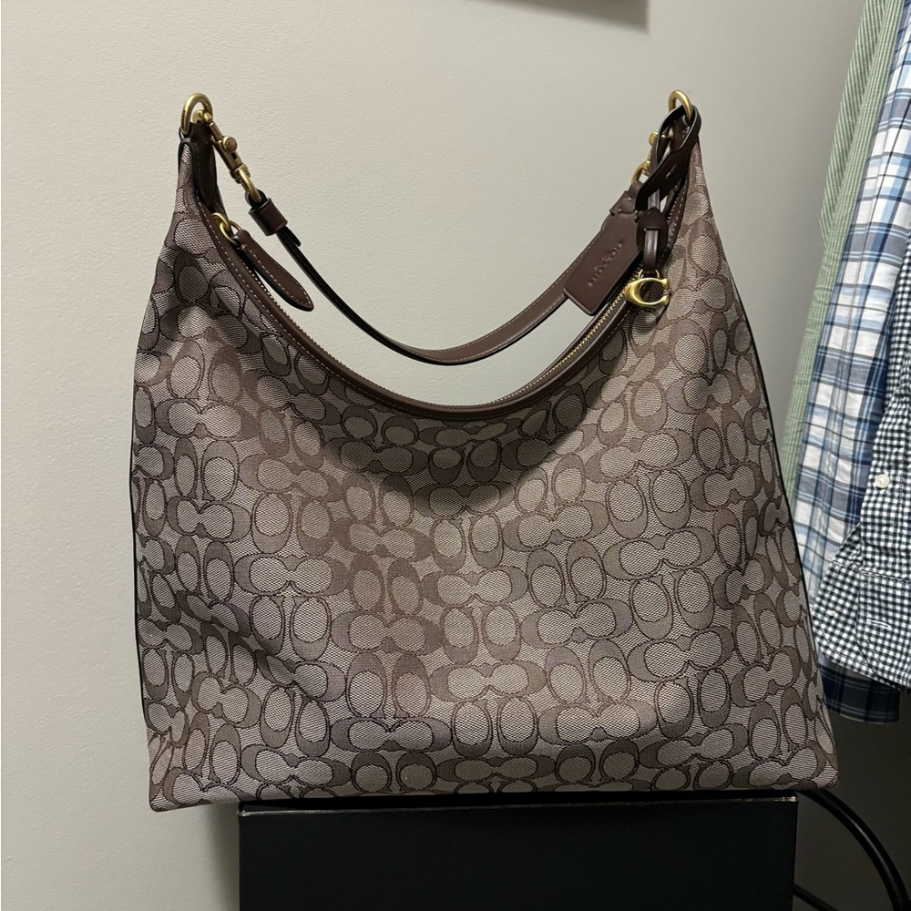 Coach Juliet 38 Bag In Signature Jacquard Maple/Oak - Gem